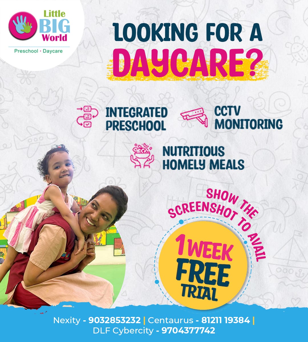 Admissions Open – Little Big World Preschool & Daycare in Hyderabad